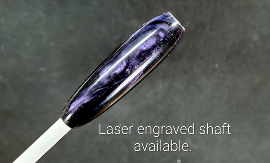Music Conductor Baton: Black and Purple Swirl Acrylic Plus Gift Box - Etsy
