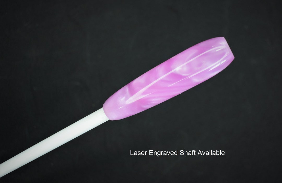 Music Conductor's Baton - Pink White Swirl Acrylic With Gift Box - Etsy