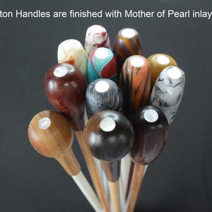 Personalized Music Conductor Baton: Blue With White Black Swirl Acrylic ...