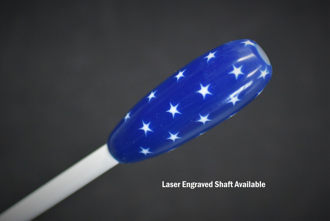 Music Conductor Baton: Blue With White Stars Acrylic Plus Gift Box - Etsy