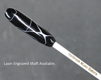 Personalized Music Conductor Baton: Pearlescent White Swirl | Etsy