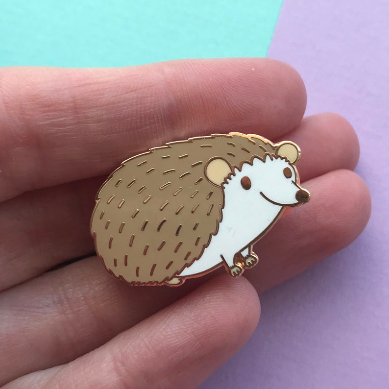Hedgehog Enamel Pin - Etsy Canada