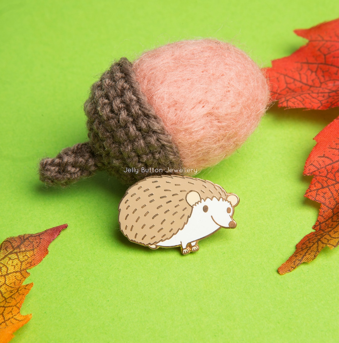 Hedgehog Enamel Pin - Etsy