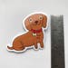 Sausage Dog Vinyl Sticker - Etsy