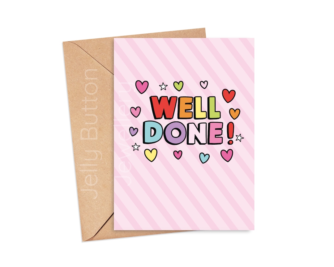 Well Done Greetings Card Congratulations, Blank, You've Passed, You Did ...