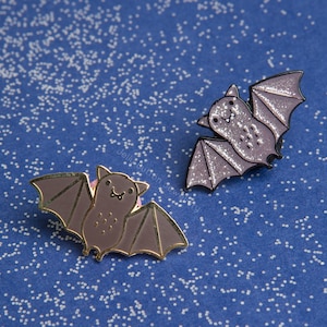 Bat Enamel Pin - Halloween - Etsy