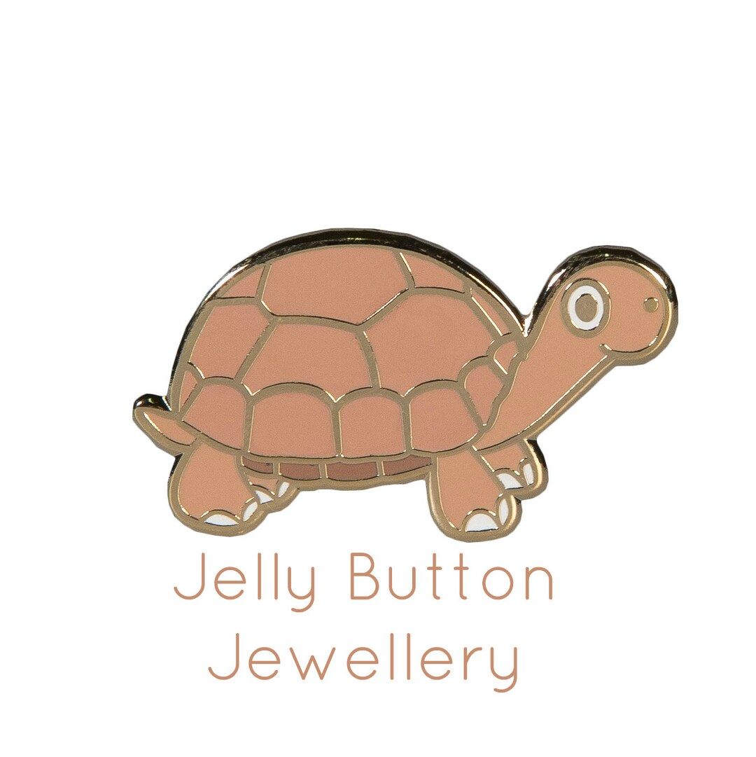Tortoise Enamel Pin - Etsy