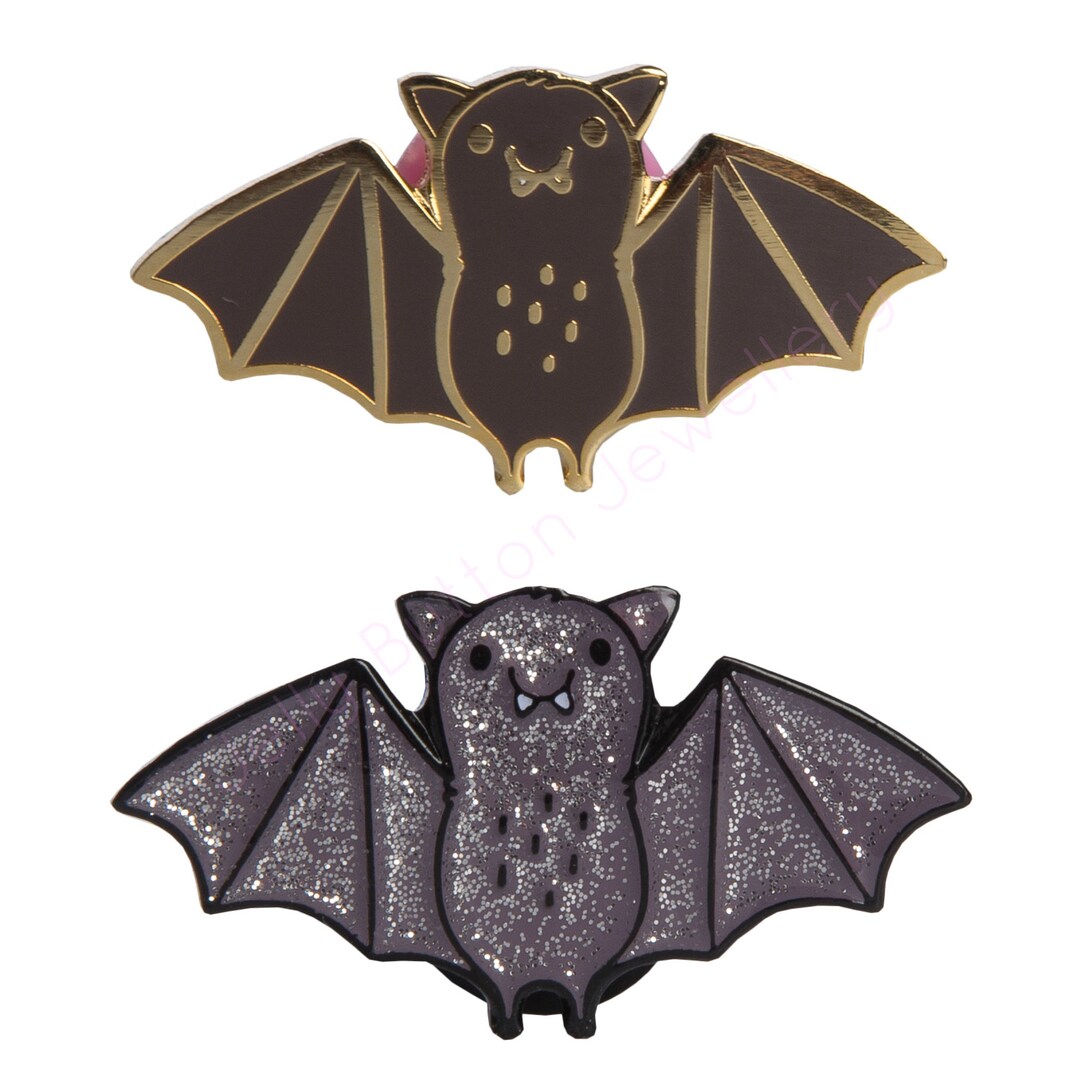 Bat Enamel Pin - Halloween - Etsy