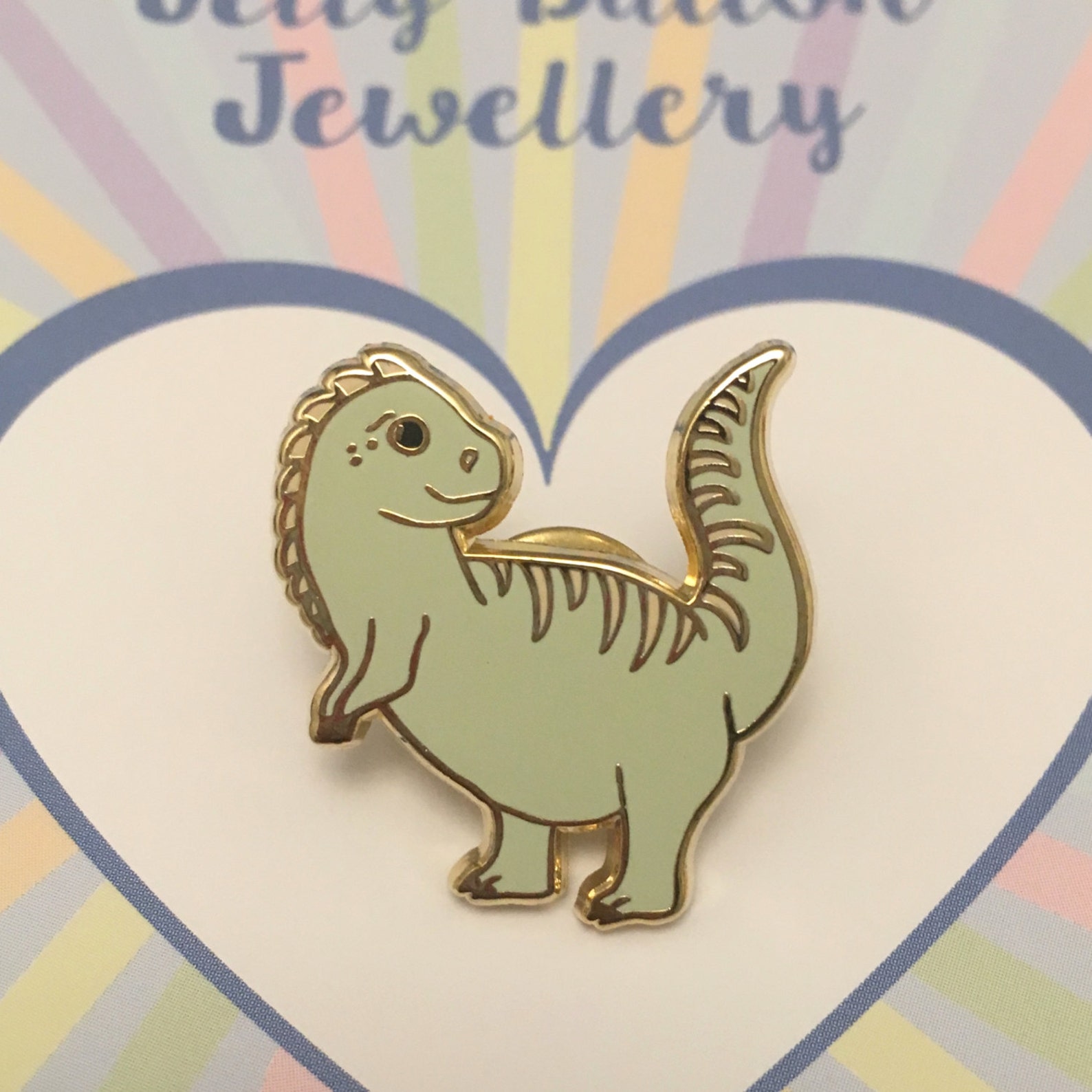 Dinosaur Enamel Pin - Etsy