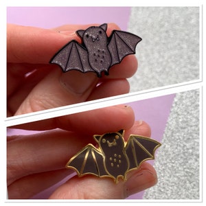 Bat Enamel Pin - Halloween - Etsy