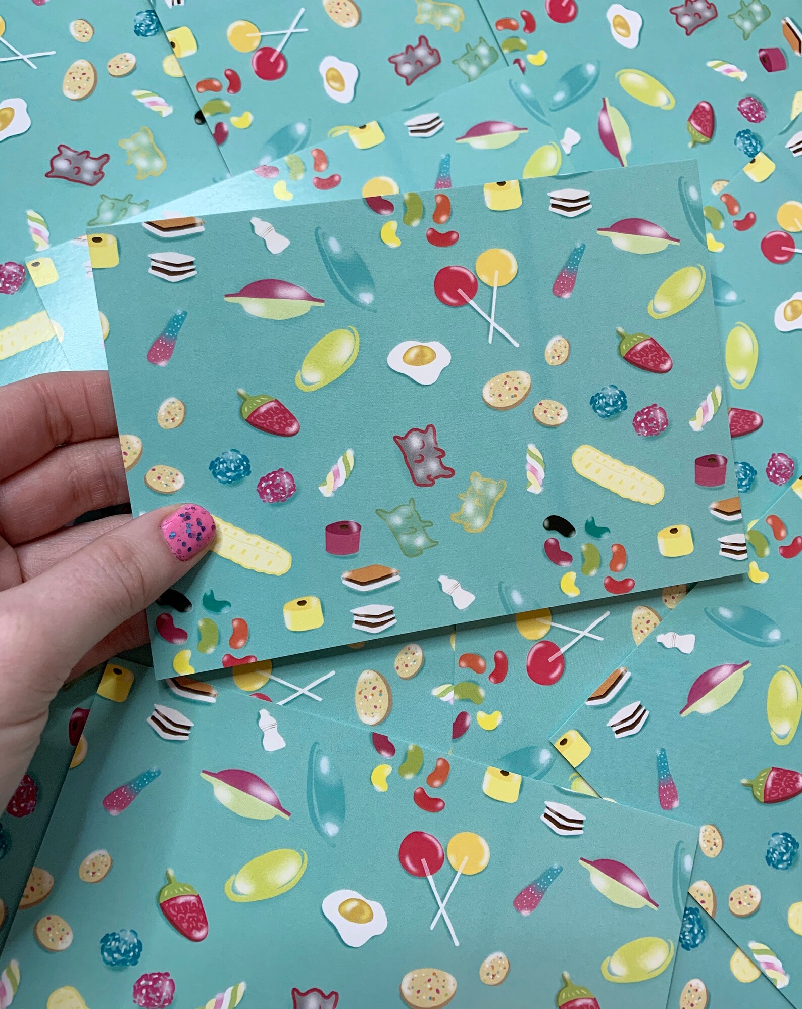 British Retro Sweets Postcard Pick and Mix Candy - Etsy