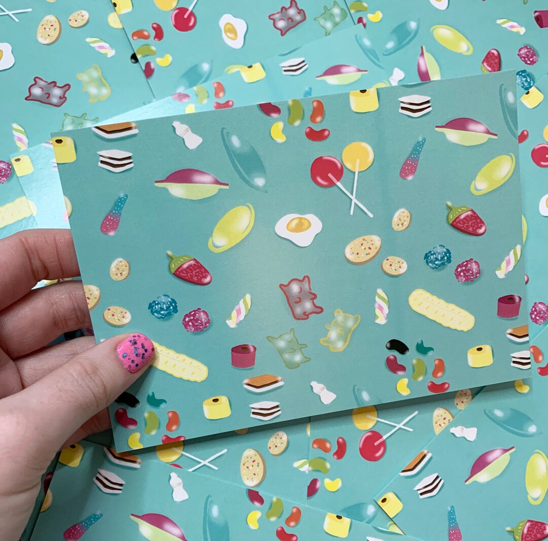 British Retro Sweets Postcard - Pick and Mix Candy - Etsy