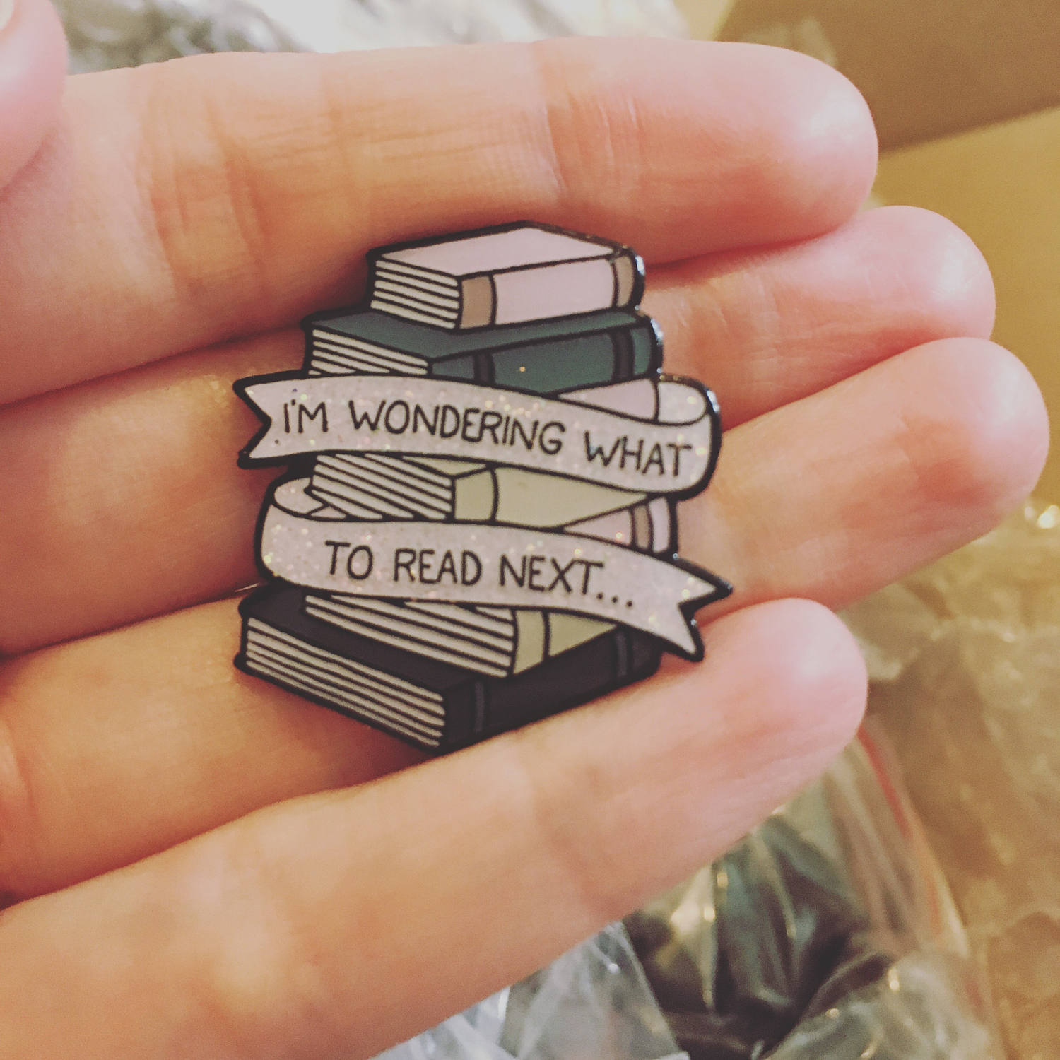 I'm Wondering What to Read Next Enamel Pin - Etsy UK
