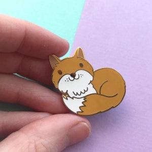 FOX Enamel Pin - Etsy