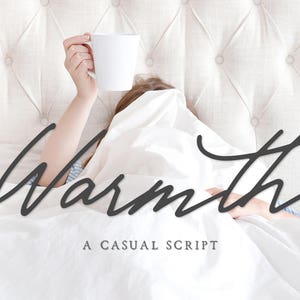 Warmth Casual Script Font - Modern Script Font, Cricut Fonts, Procreate Fonts, Signature Fonts ...