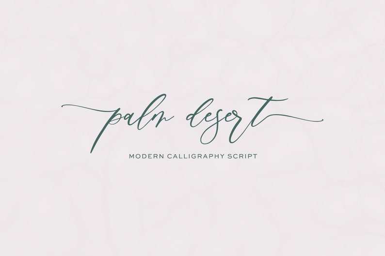 Palm Desert Cursive Font Modern Calligraphy Handwritten - Etsy