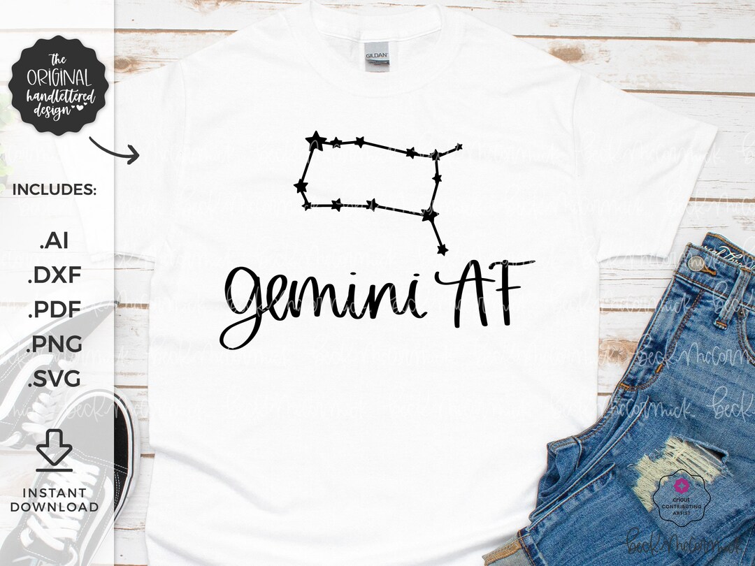 Gemini SVG Zodiac SVG Constellation Svg Instant Download Cricut Cricut ...