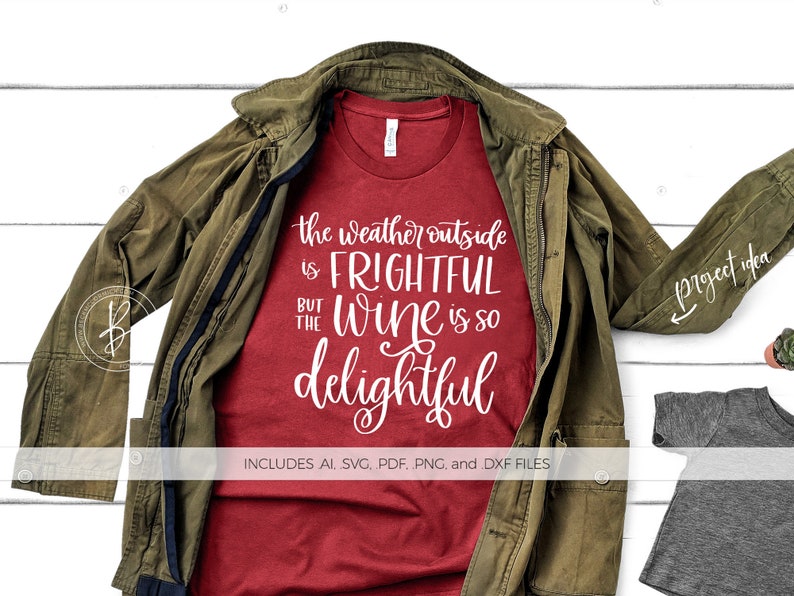 The Wine is so Delightful SVG Silhouette Cut File Instant | Etsy