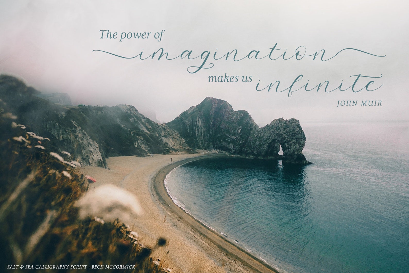 Salt and Sea Cursive Font Modern Calligraphy Handwritten - Etsy