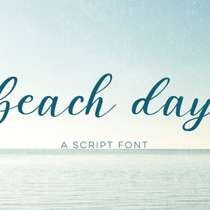 Beach Day Script Font Handwritten Script Font, Cricut Fonts ...