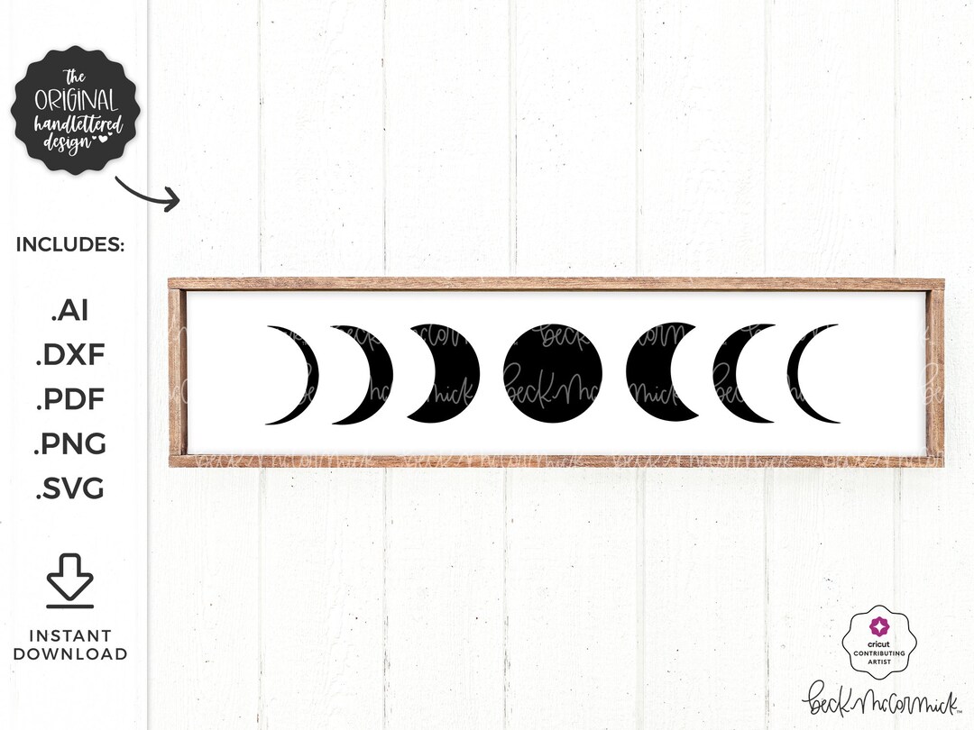 Moon SVG Cricut SVG Silhouette SVG Cricut File Cricut Download Svg ...