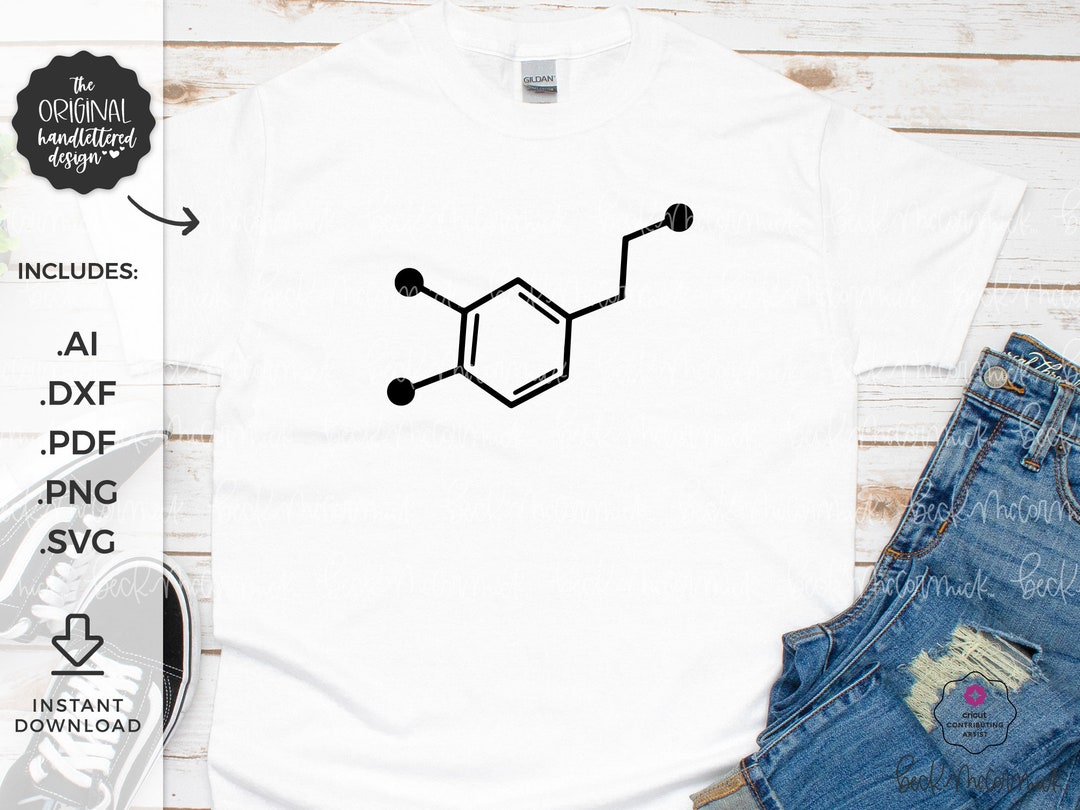 Dopamine SVG Molecular Structure SVG Science Svg Instant Download ...