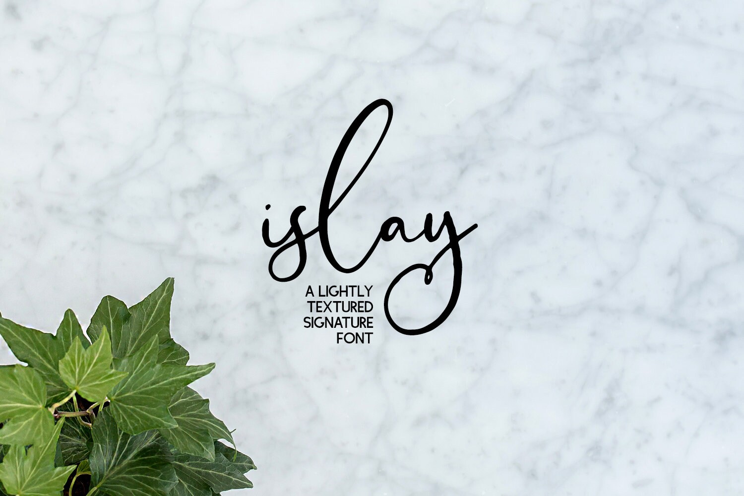 Islay Cursive Font Modern Script Font Textured Fonts | Etsy