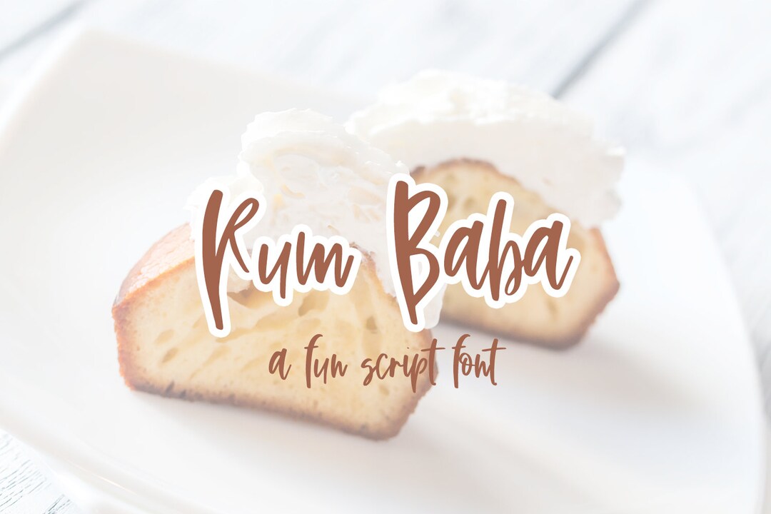Rum Baba Script Font: Quirky Handwritten Font for Cricut - Etsy