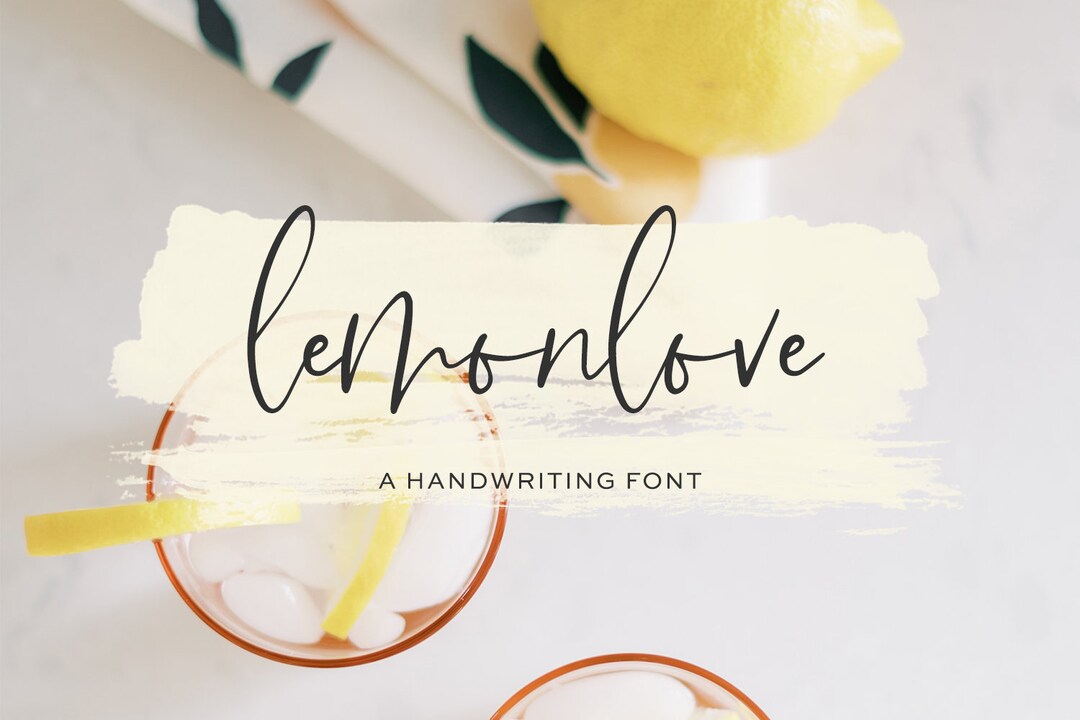 Lemonlove Script Font - Modern Calligraphy, Procreate Fonts ...