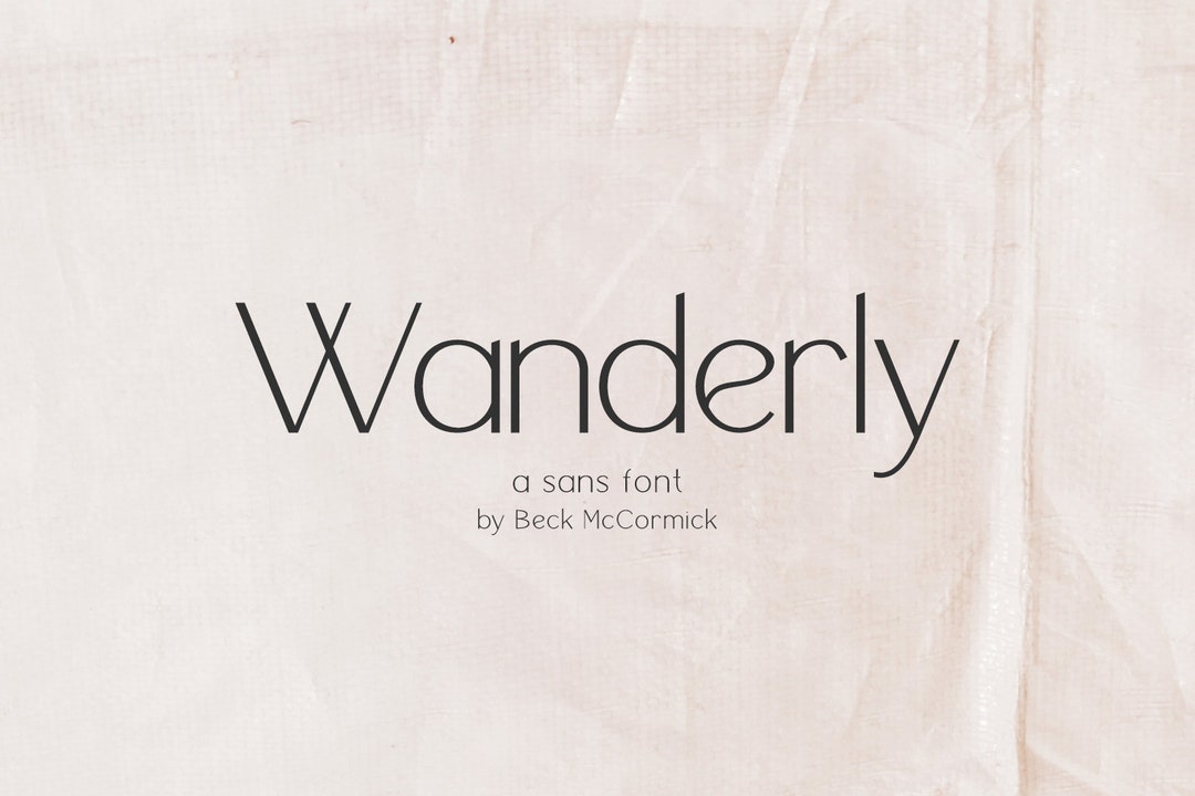 Wanderly Sans Font - Modern Font, Cricut Font, Procreate Font ...