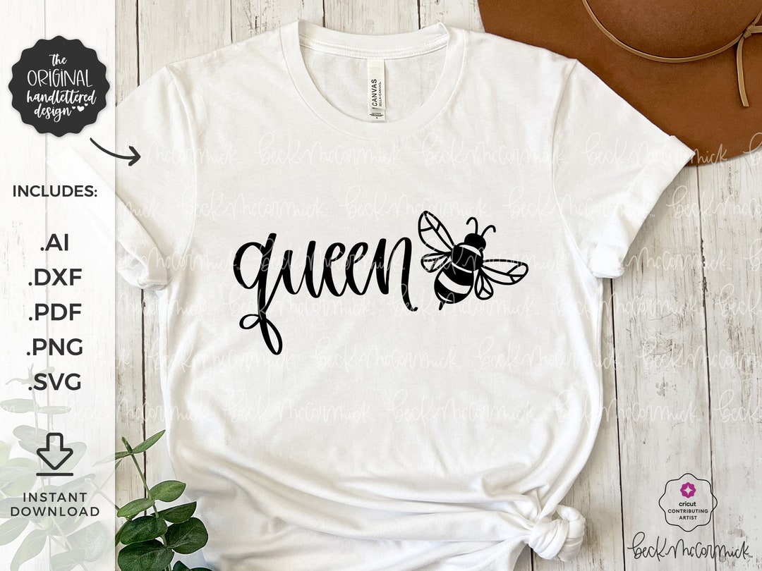 Queen Bee SVG Crown SVG Royalty SVG Queen Family Svg Camisa fofa para ...