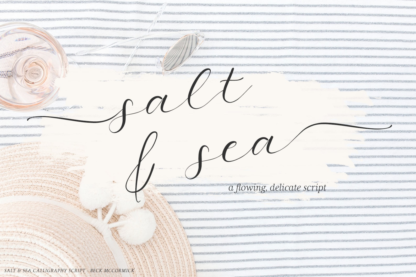 Salt and Sea Cursive Font Modern Calligraphy Handwritten - Etsy