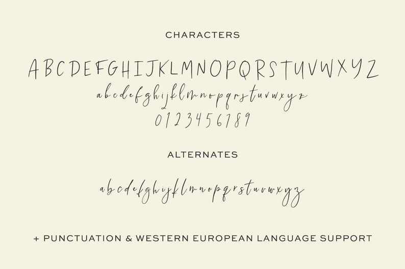 Lemonlove Script Font Modern Calligraphy Procreate Fonts - Etsy