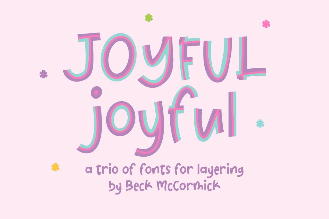 Joyful Sans Font – Fun Handwritten Font for Cricut, Procreate ...