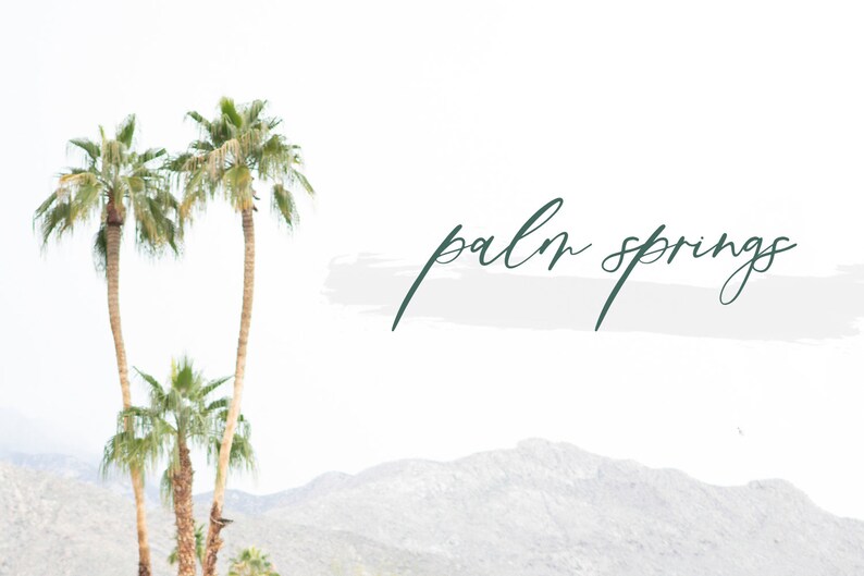 Palm Desert Cursive Font Modern Calligraphy Handwritten - Etsy