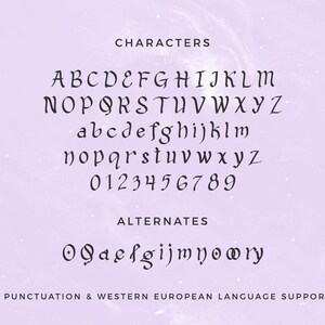 Witchlore Font: Modern Tarot Font for Cricut & Procreate, Witch Fonts ...