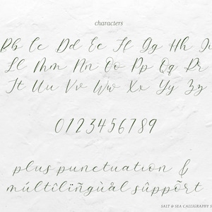 Salt and Sea Cursive Font - Modern Calligraphy, Handwritten Script Font ...