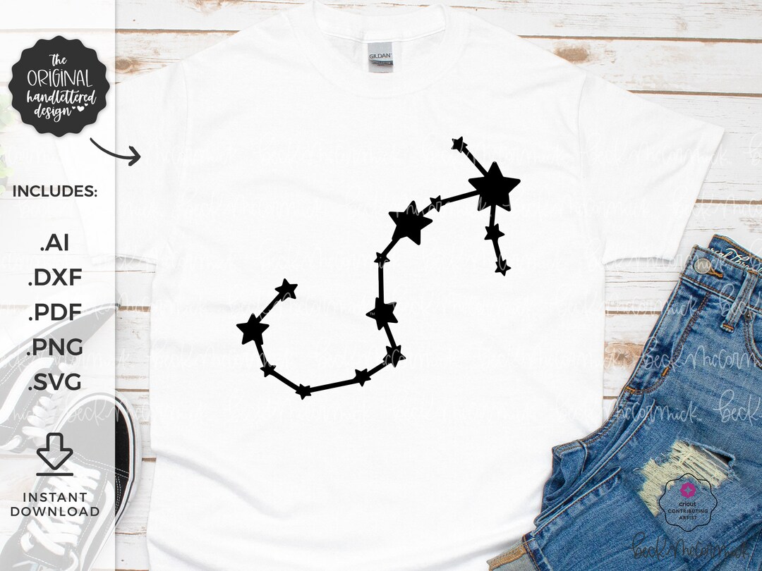 Scorpio SVG - Zodiac SVG - Constellation Svg - Instant Download Cricut ...