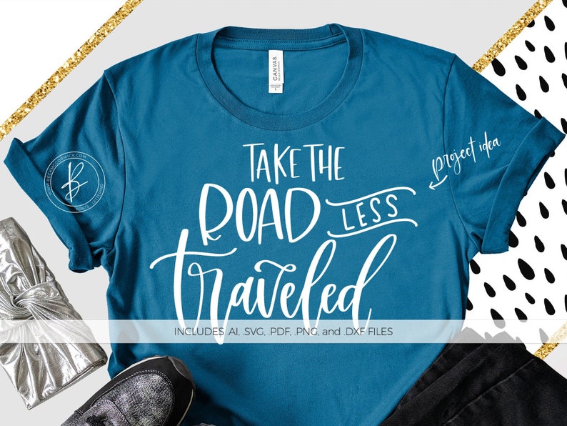 Take the Road Less Traveled SVG File Silhouette Cut File - Etsy