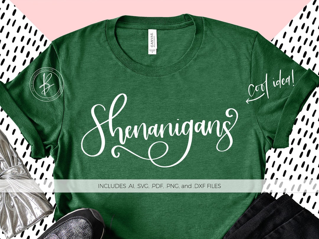 Shenanigans SVG Silhouette Cut File Instant Download for - Etsy