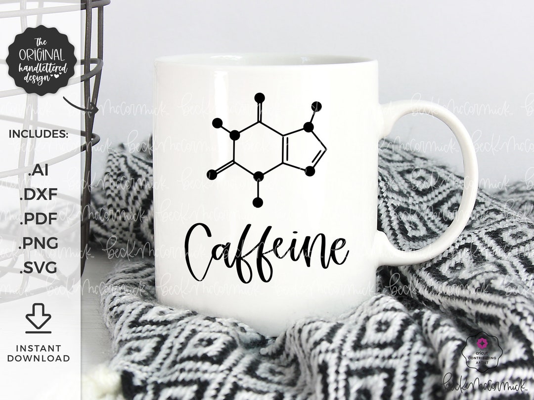 Caffeine SVG Molecular Structure SVG Science Svg Instant Download ...
