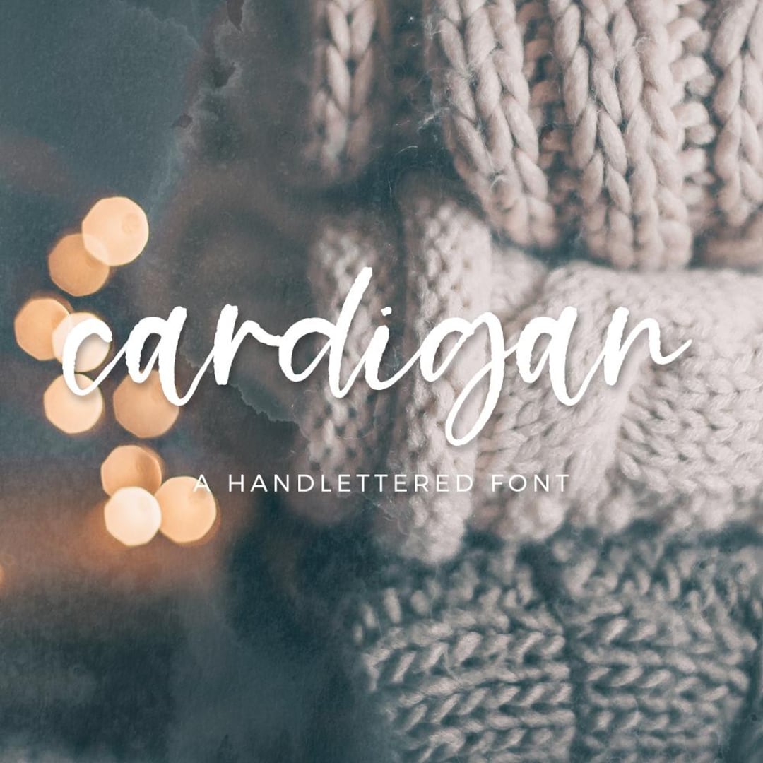 Cardigan Script Font - Modern Calligraphy, Procreate Fonts, Handwritten ...