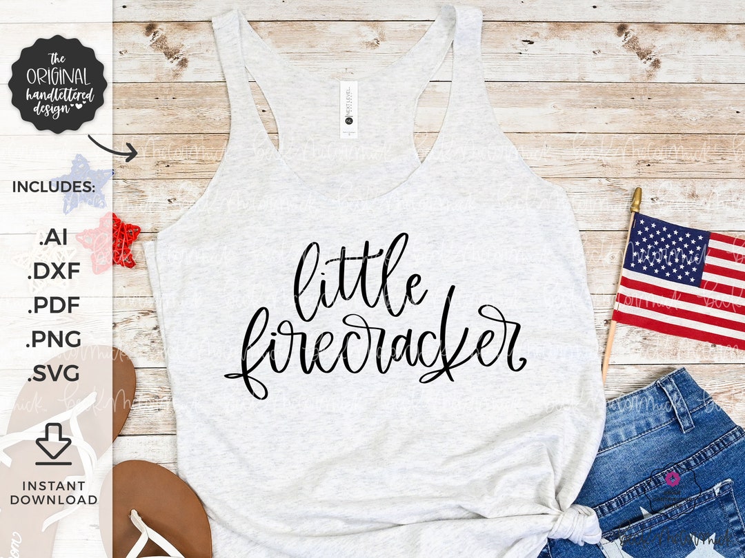 Little Firecracker SVG America SVG Fourth of July SVG Silhouette Cut ...