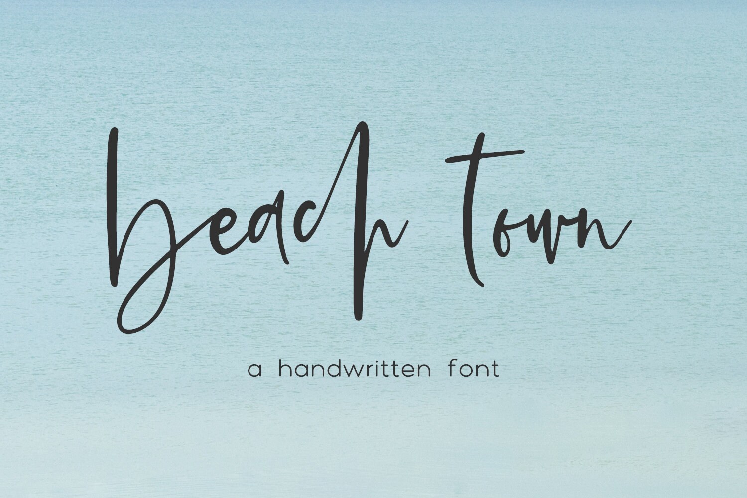 Beach Town Script Font Handwritten Script Font Cricut - Etsy