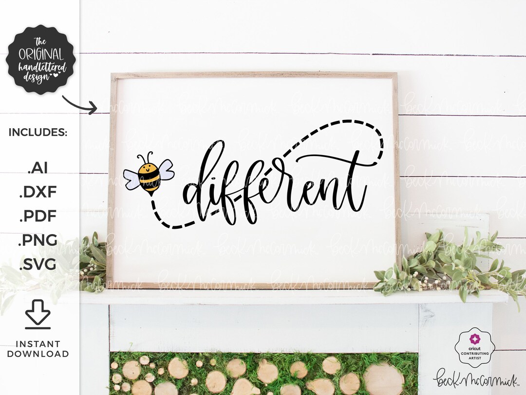 Bee Different SVG Cricut SVG Cricut File Cricut Download Silhouette ...
