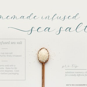 Salt and Sea Cursive Font - Modern Calligraphy, Handwritten Script Font ...