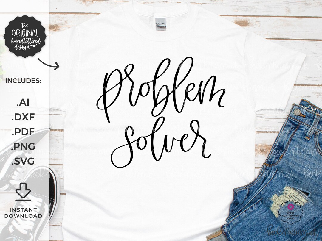 Problem Solver SVG Student SVG Teacher Silhouette Cut File Instant ...