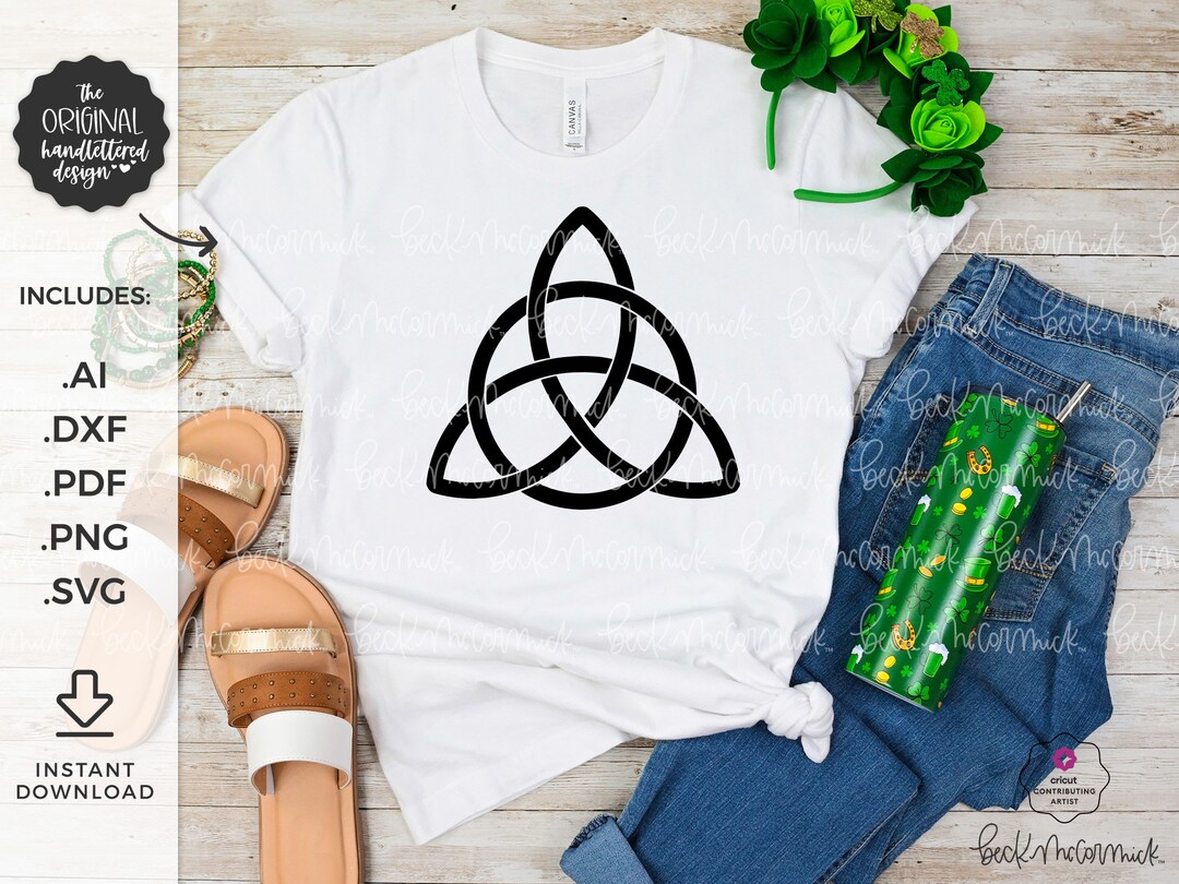 Trinity Knot SVG St. Patrick's Day Svg Cricut SVG Celtic SVG Handdrawn ...
