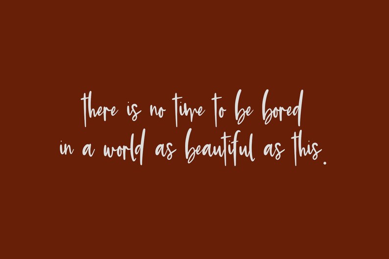 Bucket List Font Modern Script Font Cricut Fonts Procreate | Etsy