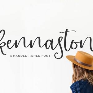 Kennaston Script Bouncy Handwritten Script Font, Cricut Fonts ...